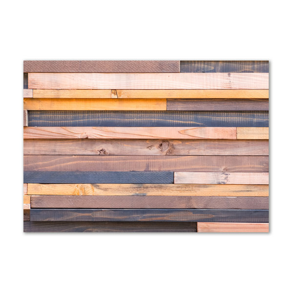 Union Rustic Holzwand - Kunstdrucke auf Leinwand - Wrapped Canvas | Wayfair.de